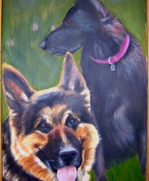 Custom Pet Portraits| Decorative Mural Artist|Jane Burke Murals, Maine ...